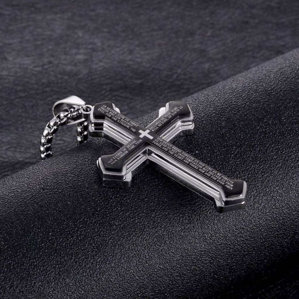 “Our Father” Cross Necklace – Simply Blessed Studio